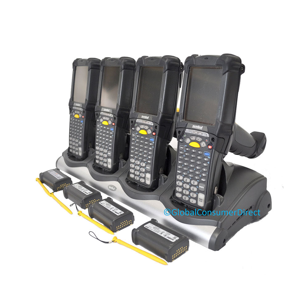 4-Pack Motorola MC9090-GF0HJEFA6WW Mobile Computer Barcode Scanner wit ...